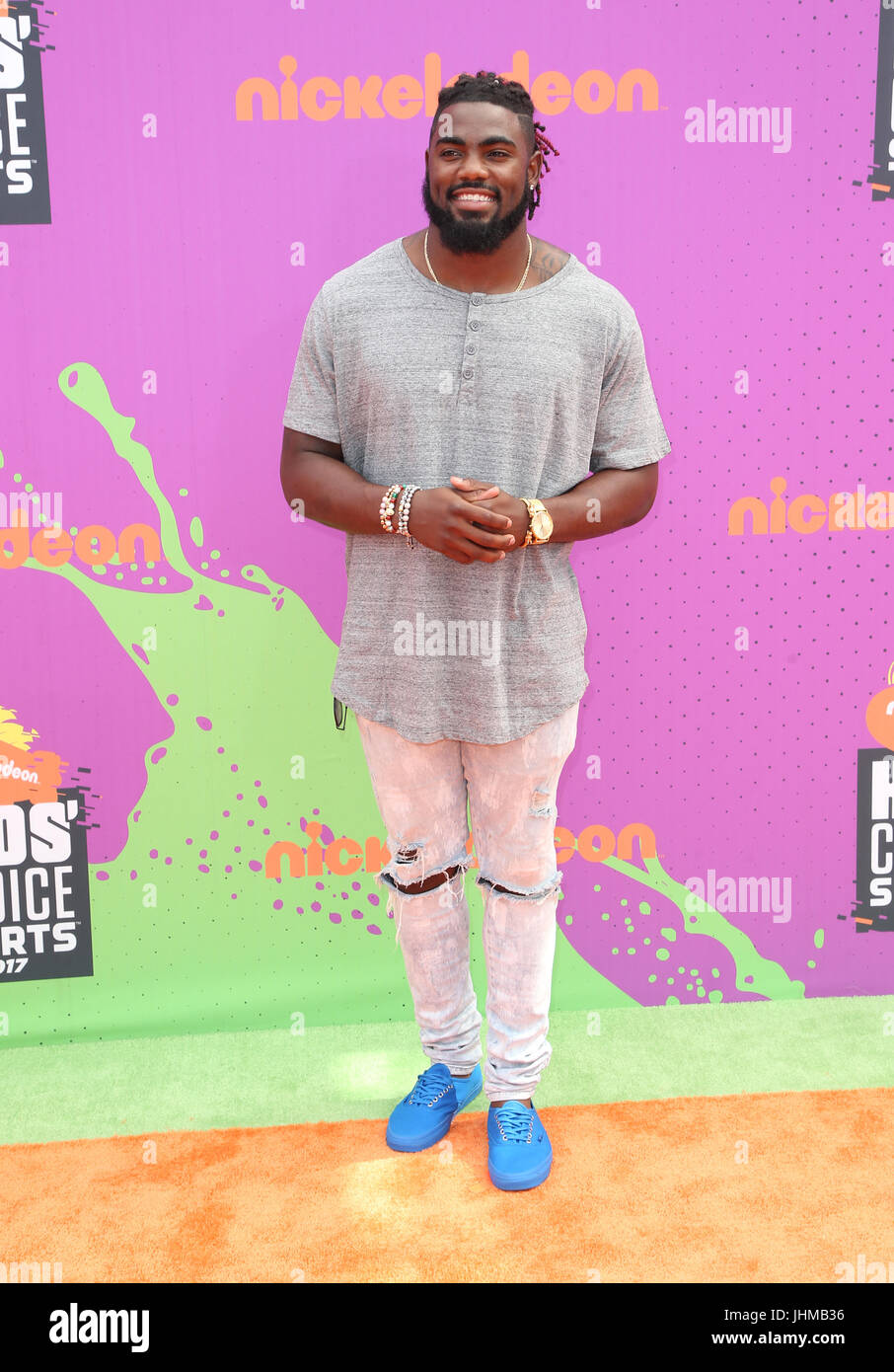 Los Angeles, USA. 13th Jul, 2017. Landon Collins, At Nickelodeon Kids ...