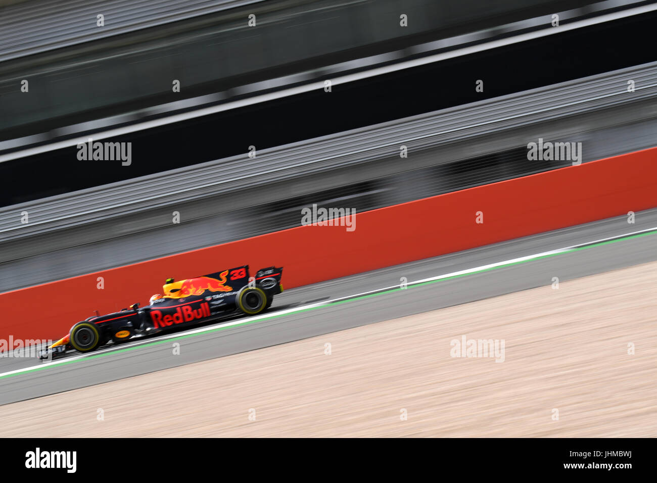 Silverstone Race Circuit, UK. Friday 14th July 2017. Red Bull F1 team ...