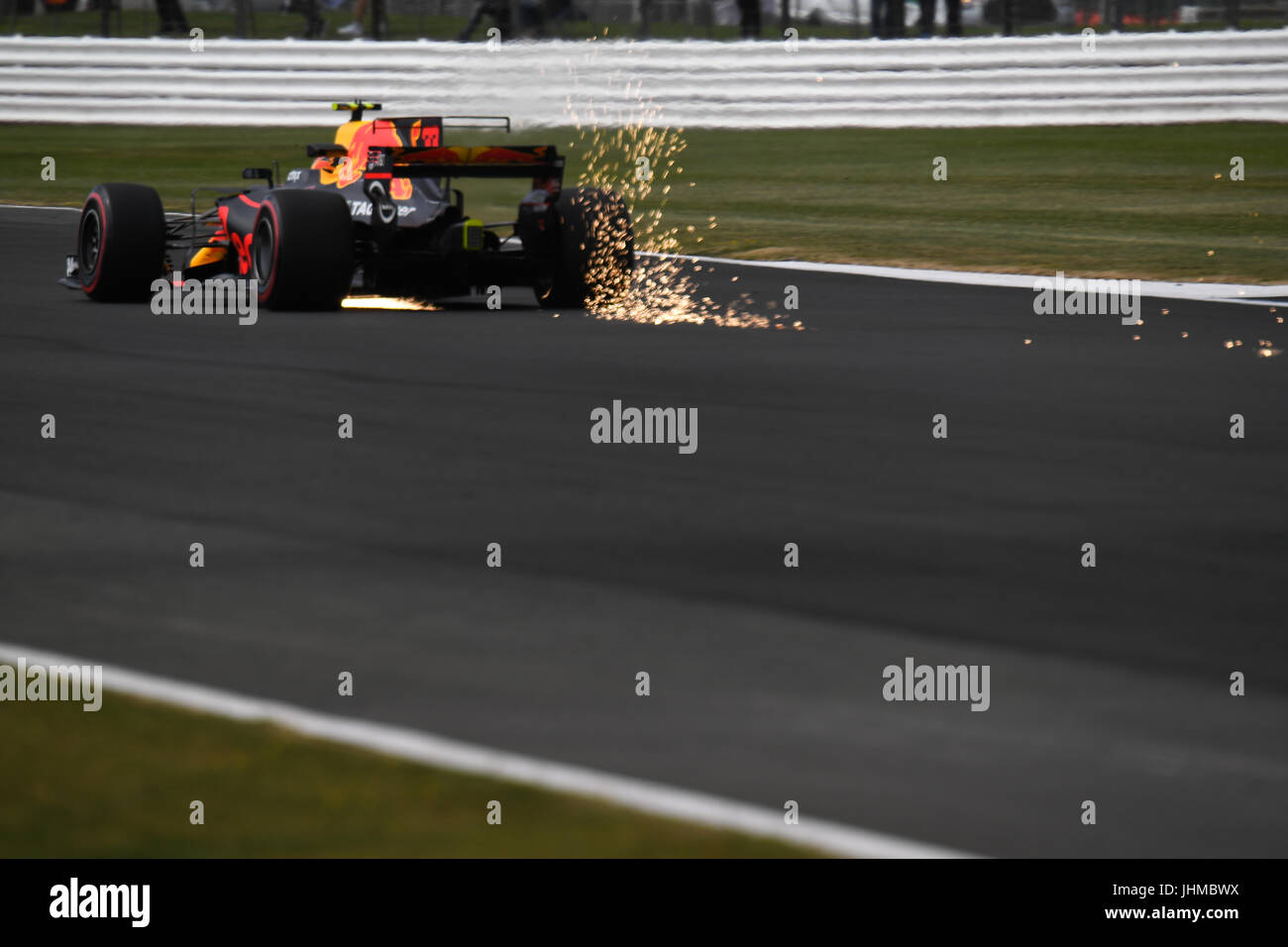 Silverstone Race Circuit, UK. Friday 14th July 2017. Red Bull F1 team ...