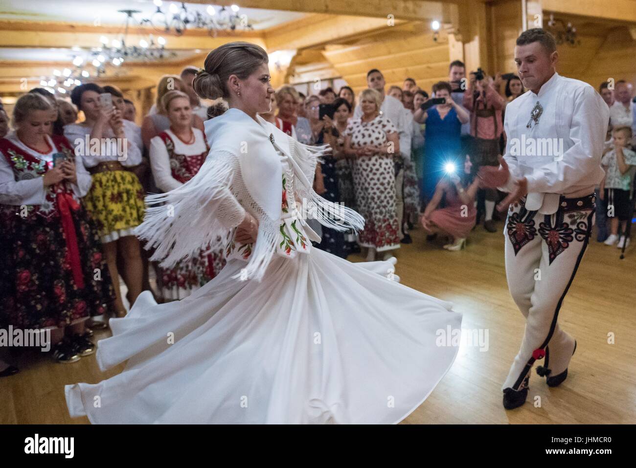 Traditional Tatra Gorals wedding hold on July 8, 2017 in Szaflary ...