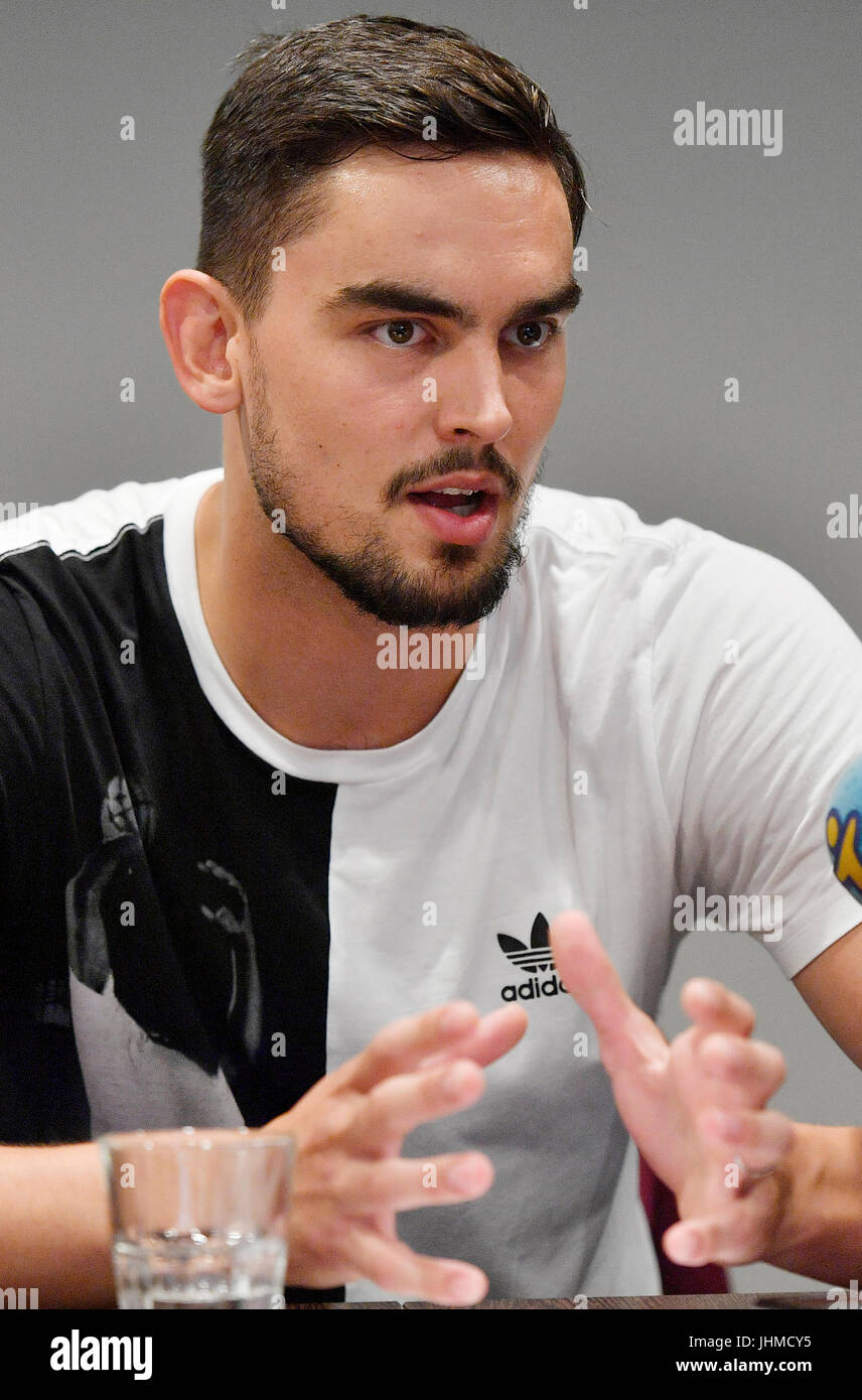 NBA Washington Wizards guard Tomas Satoransky attends a news conference ...