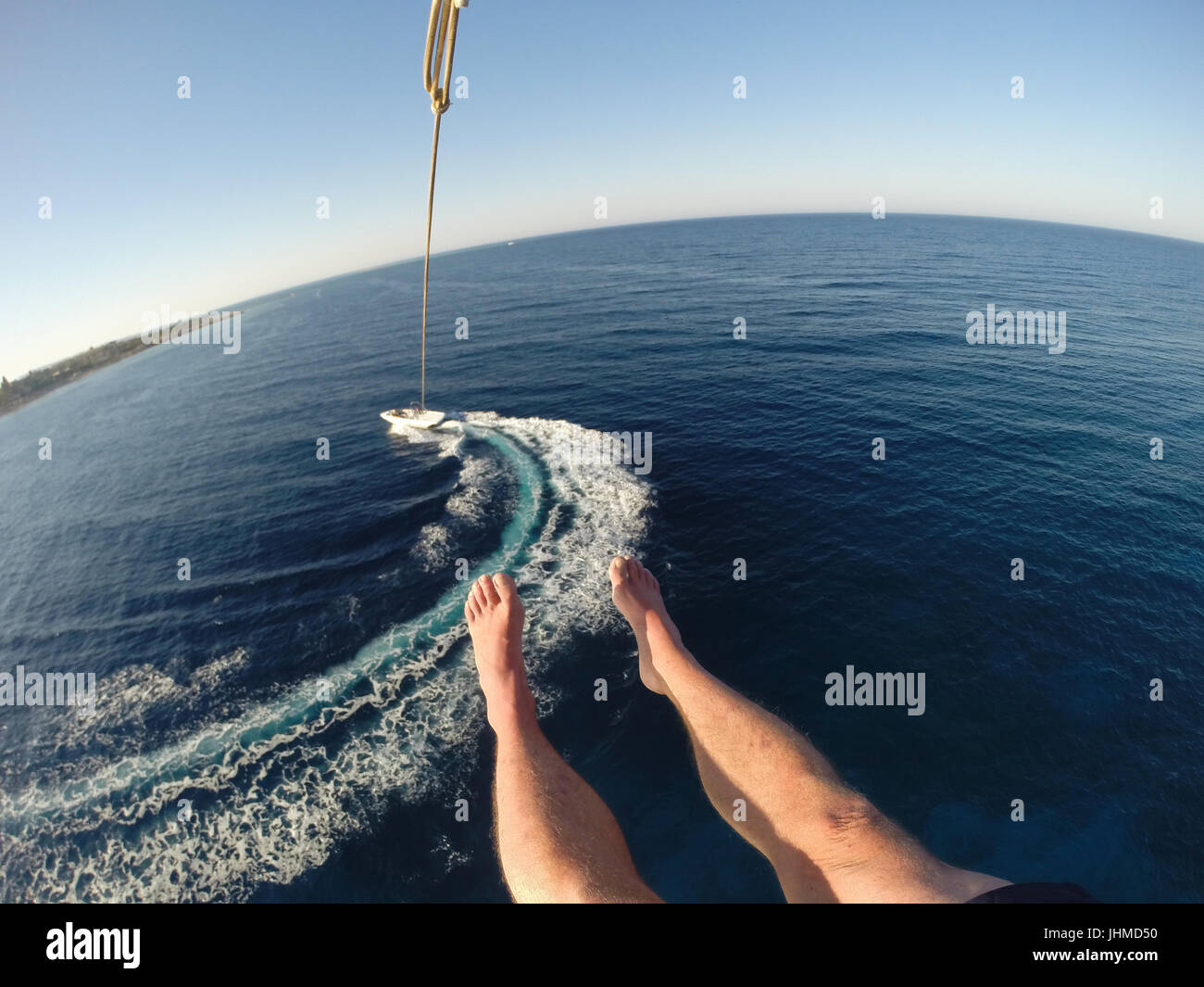 Paragliding from a boat hi-res stock photography and images - Alamy