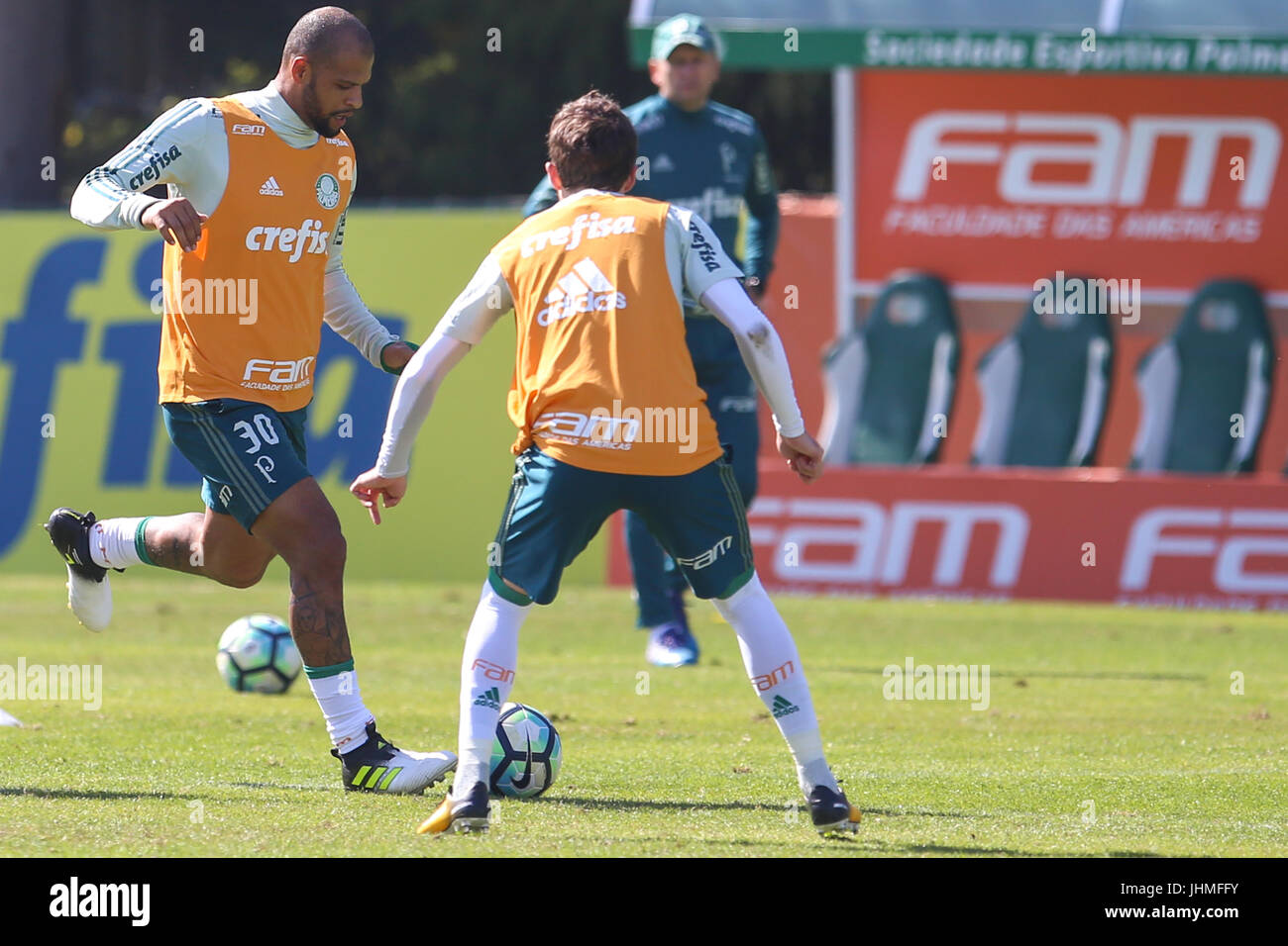 SÃO PAULO, SP - 14.07.2017: TREINO DO PALMEIRAS - Felipe Melo during ...