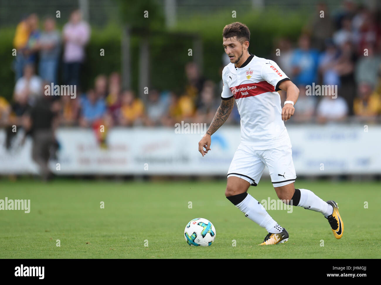 Stuttgart's Matthias Zimmermann in action during the soccer friendly ...
