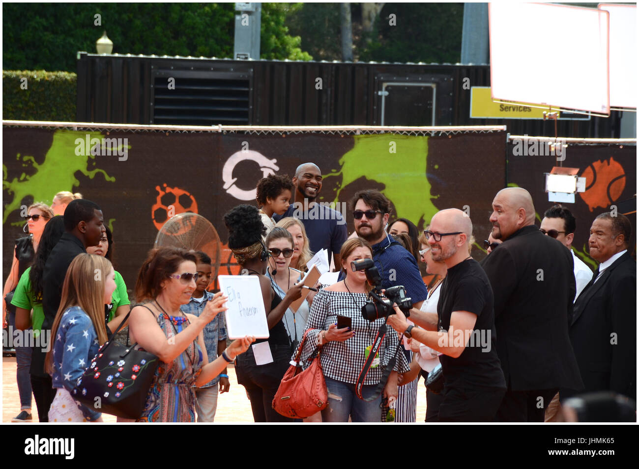 Corey Brewer attends 2017 Nickelodeon Kids' Choice Sports Awards Pauley ...