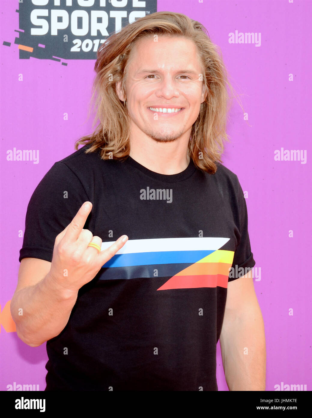 Tony Cavalero attends 2017 Nickelodeon Kids' Choice Sports Awards ...