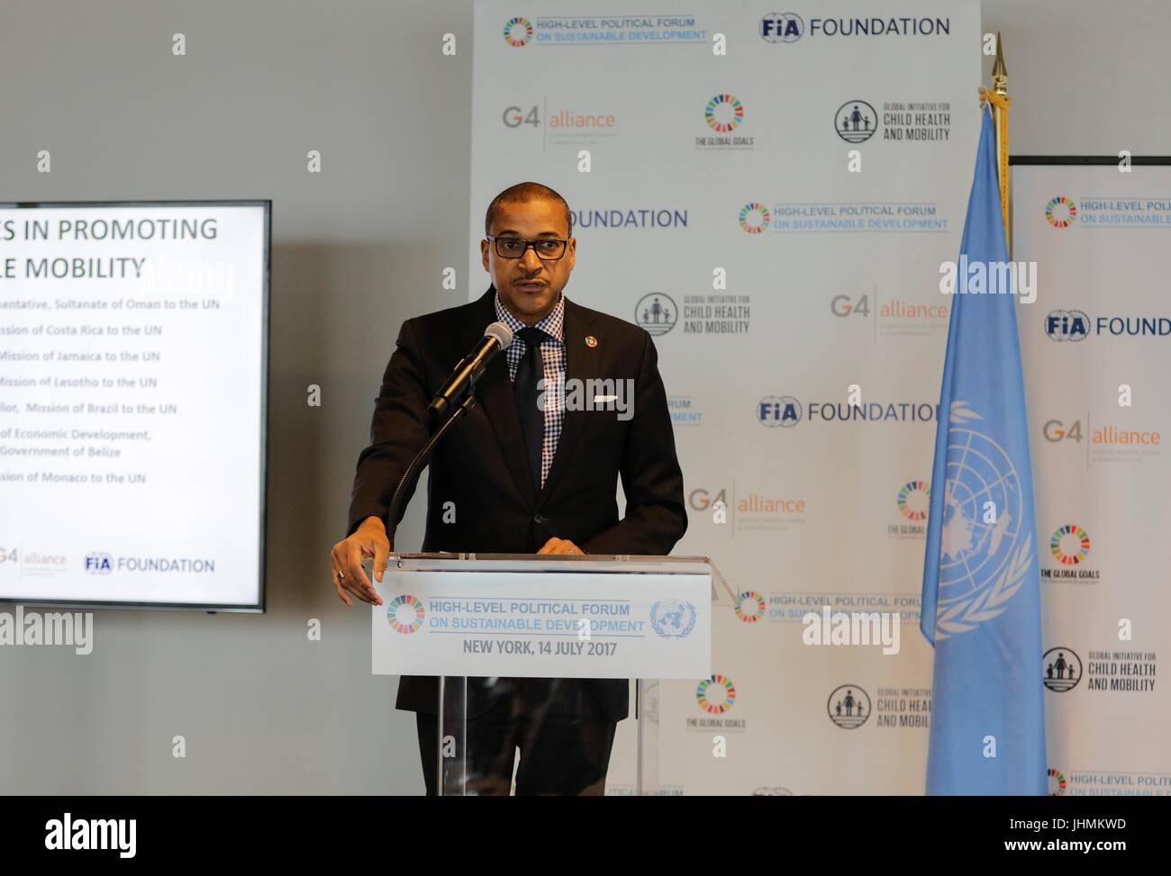 United Nations, New York, USA, July 14 2017 - Courtenay Rattray ...