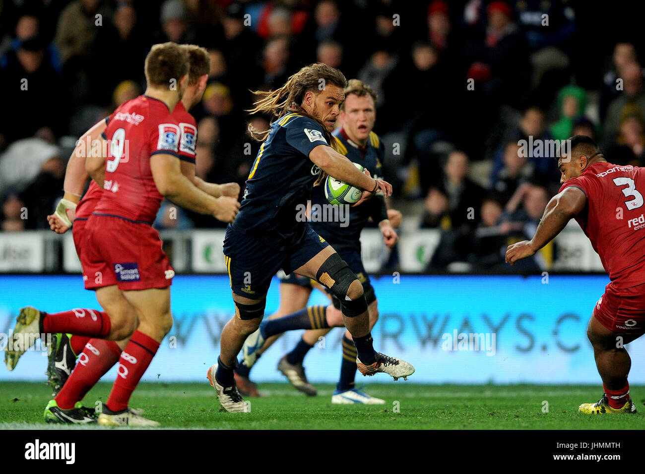 July 14th 2017, Forsyth Barr Stadium, Dunedin, New Zeland; Dan Pryor of ...
