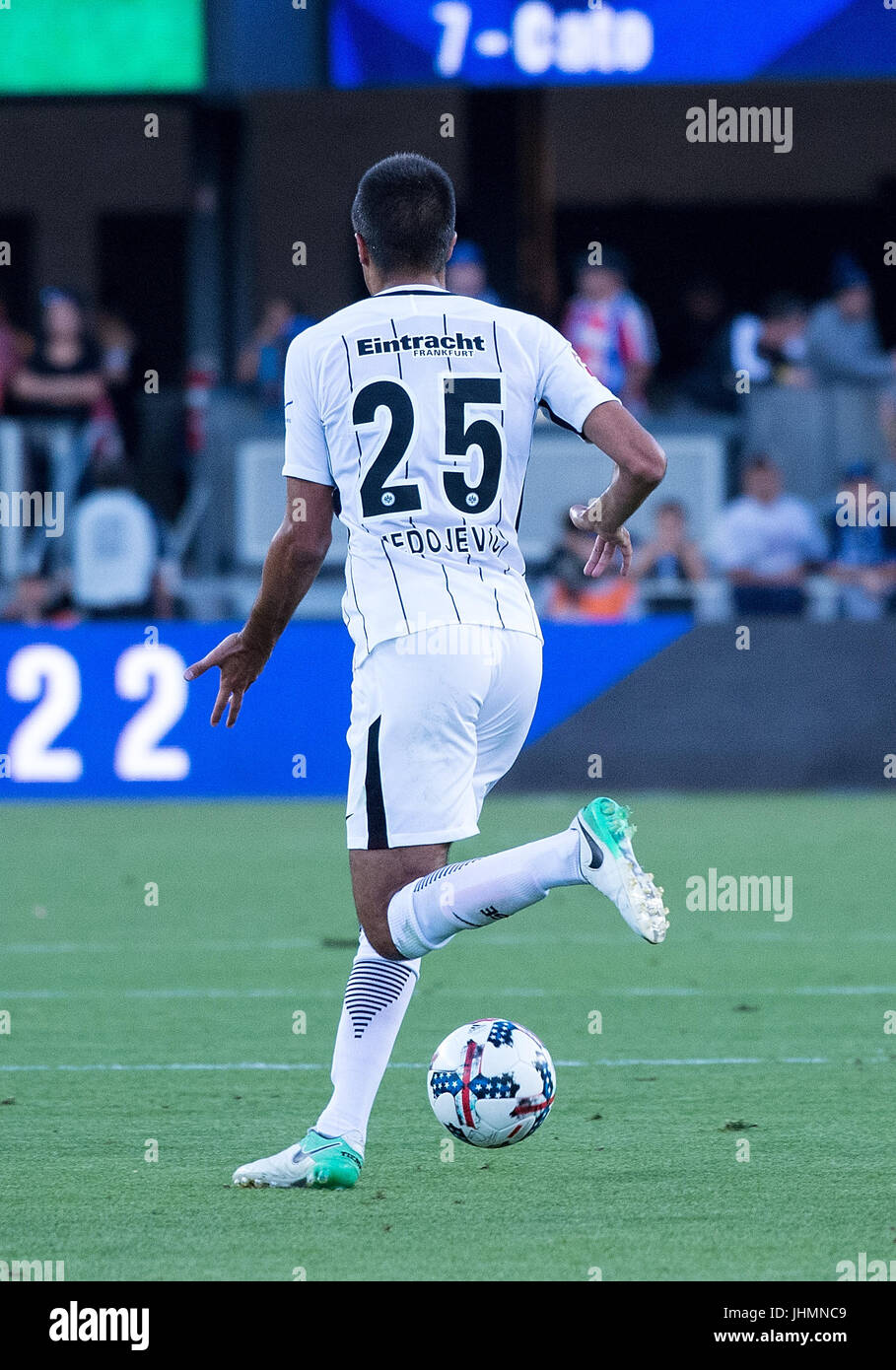 San Jose, California, USA. 14th July, 2017. Eintracht Frankfurt ...