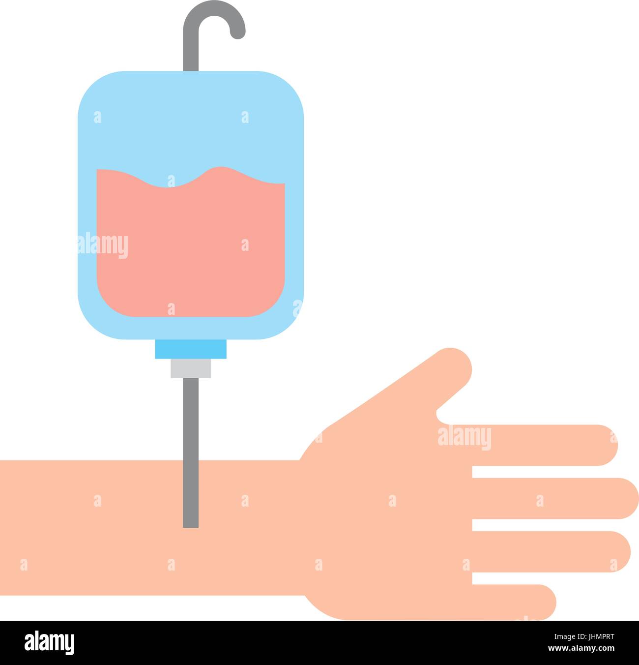 hand human with blood bag donation icon Stock Vector Image & Art - Alamy
