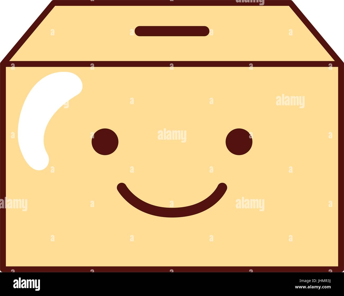 box carton packing kawaii character Stock Vector Image & Art - Alamy