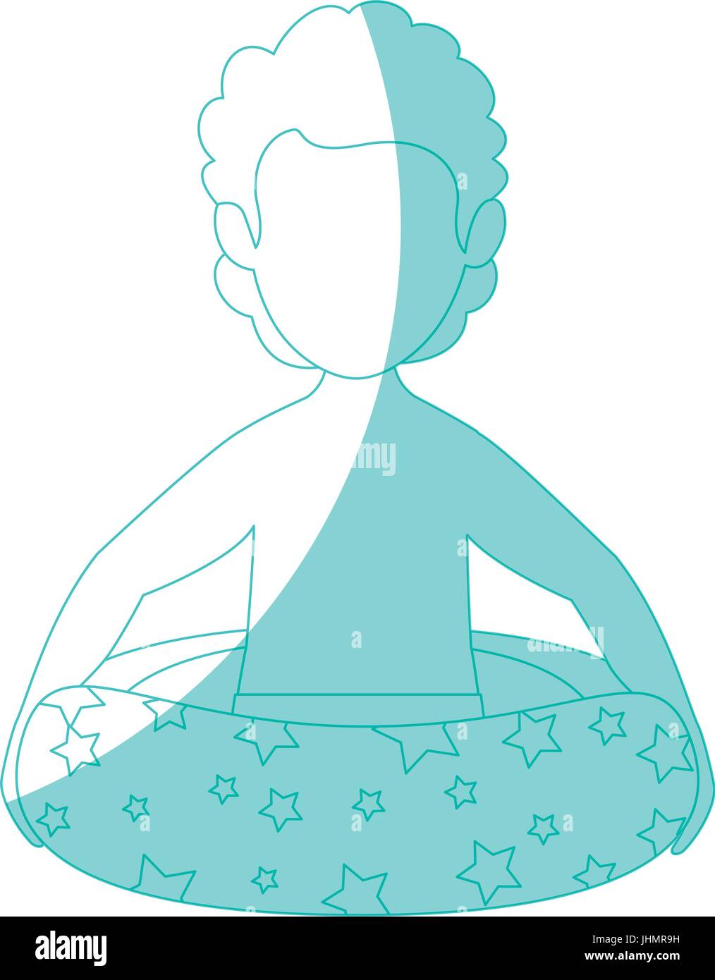 avatar man with a gloat icon over white background vector illustration ...