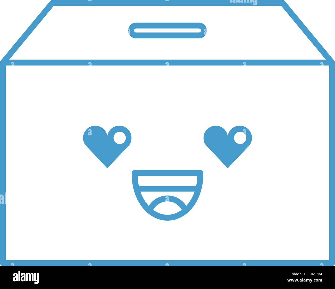 box carton packing kawaii character Stock Vector Image & Art - Alamy