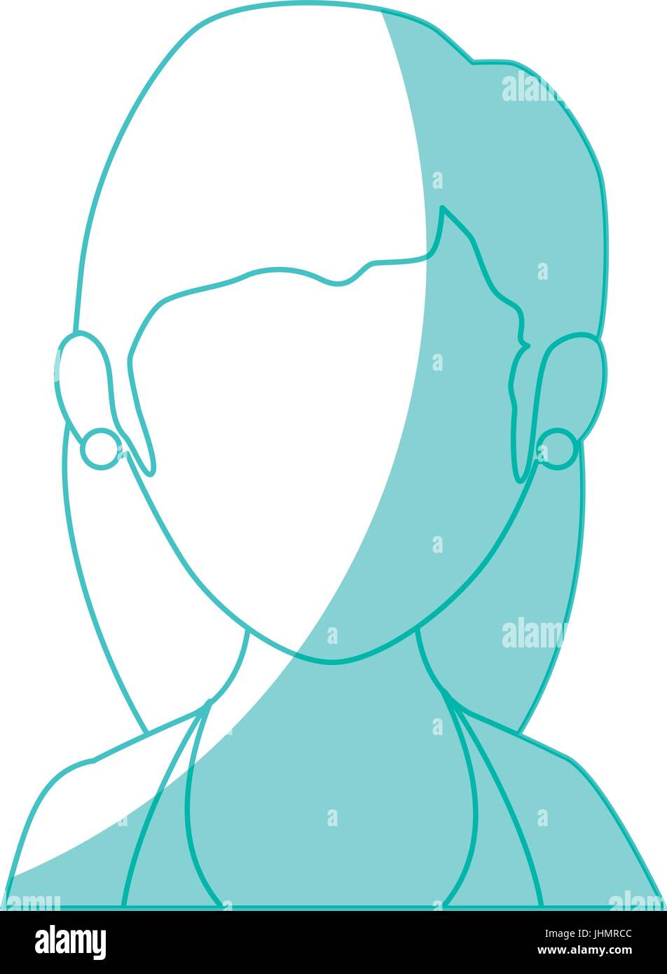 avatar woman icon over white background vector illustration Stock ...