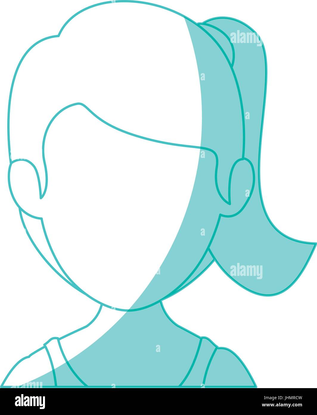 avatar woman icon over white background vector illustration Stock ...