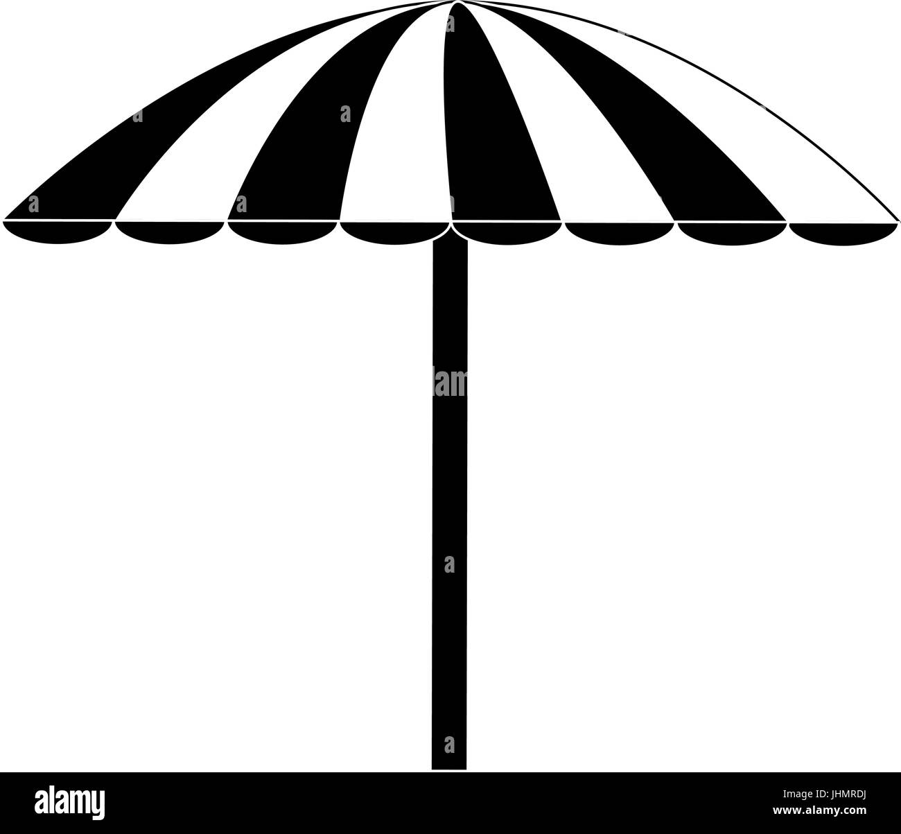 beach parasol icon over white background vector illustration Stock ...