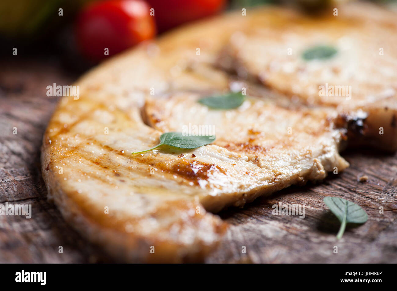 Grilled sword fish Stock Photo - Alamy