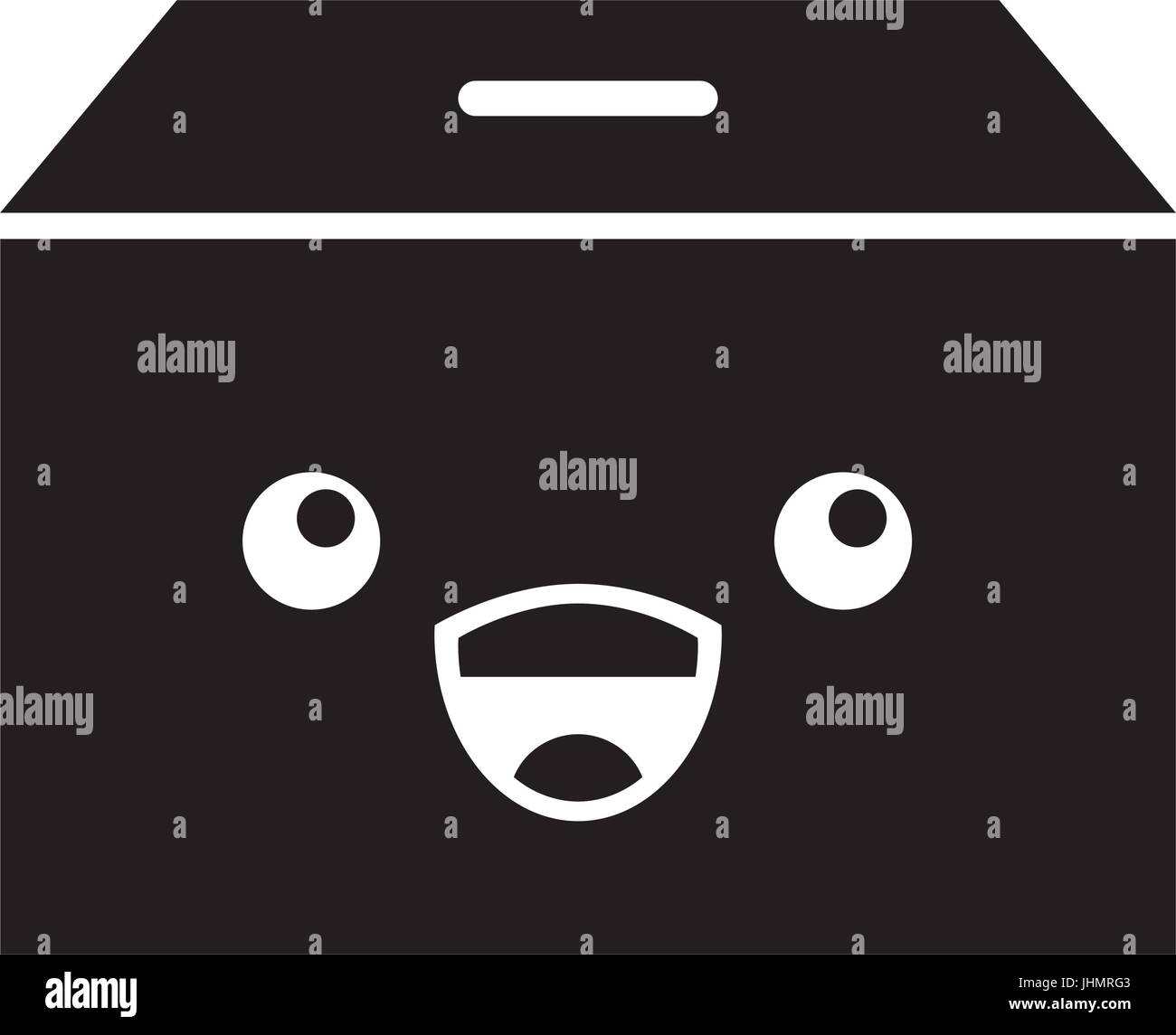 box carton packing kawaii character Stock Vector Image & Art - Alamy