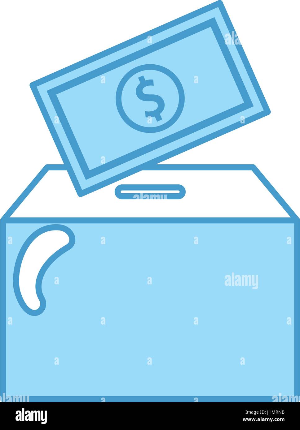 box carton packing with money Stock Vector Image & Art - Alamy