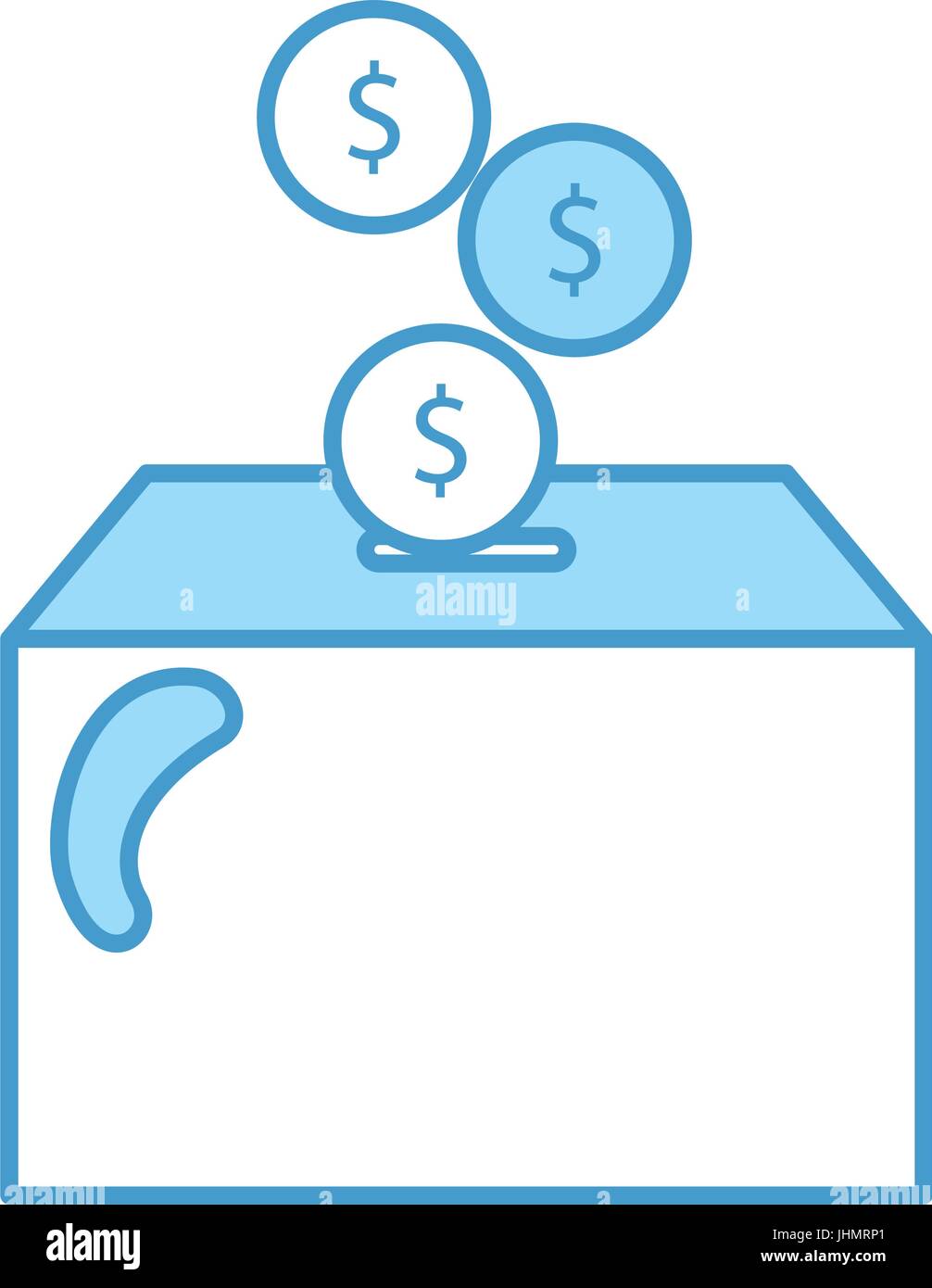box carton packing with money Stock Vector Image & Art - Alamy