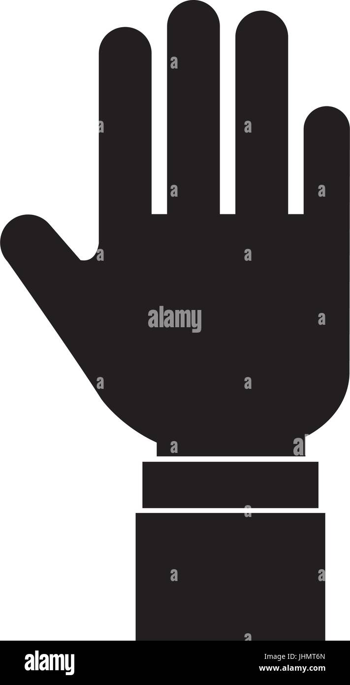 hand human stop icon Stock Vector Image & Art - Alamy