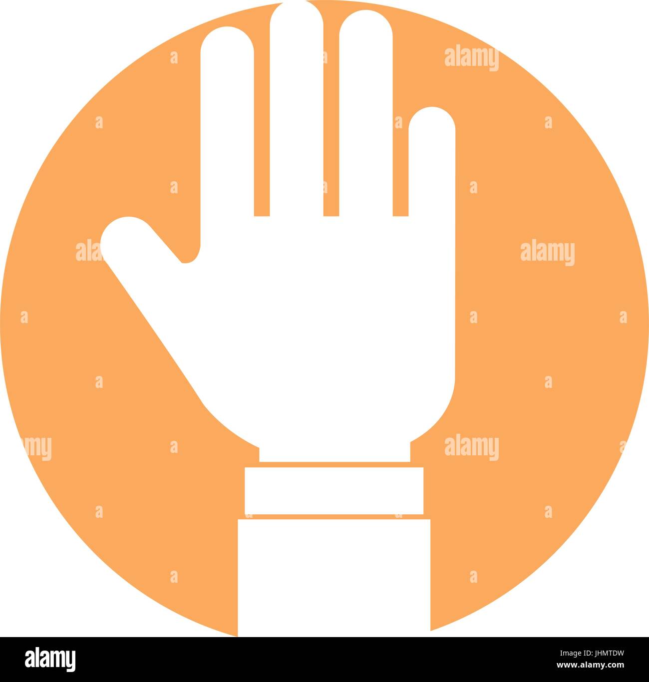 hand human stop icon Stock Vector Image & Art - Alamy