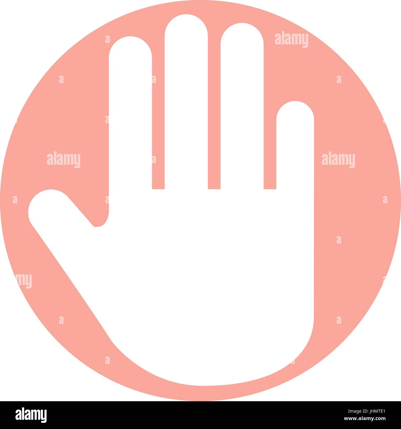 hand human stop icon Stock Vector Image & Art - Alamy
