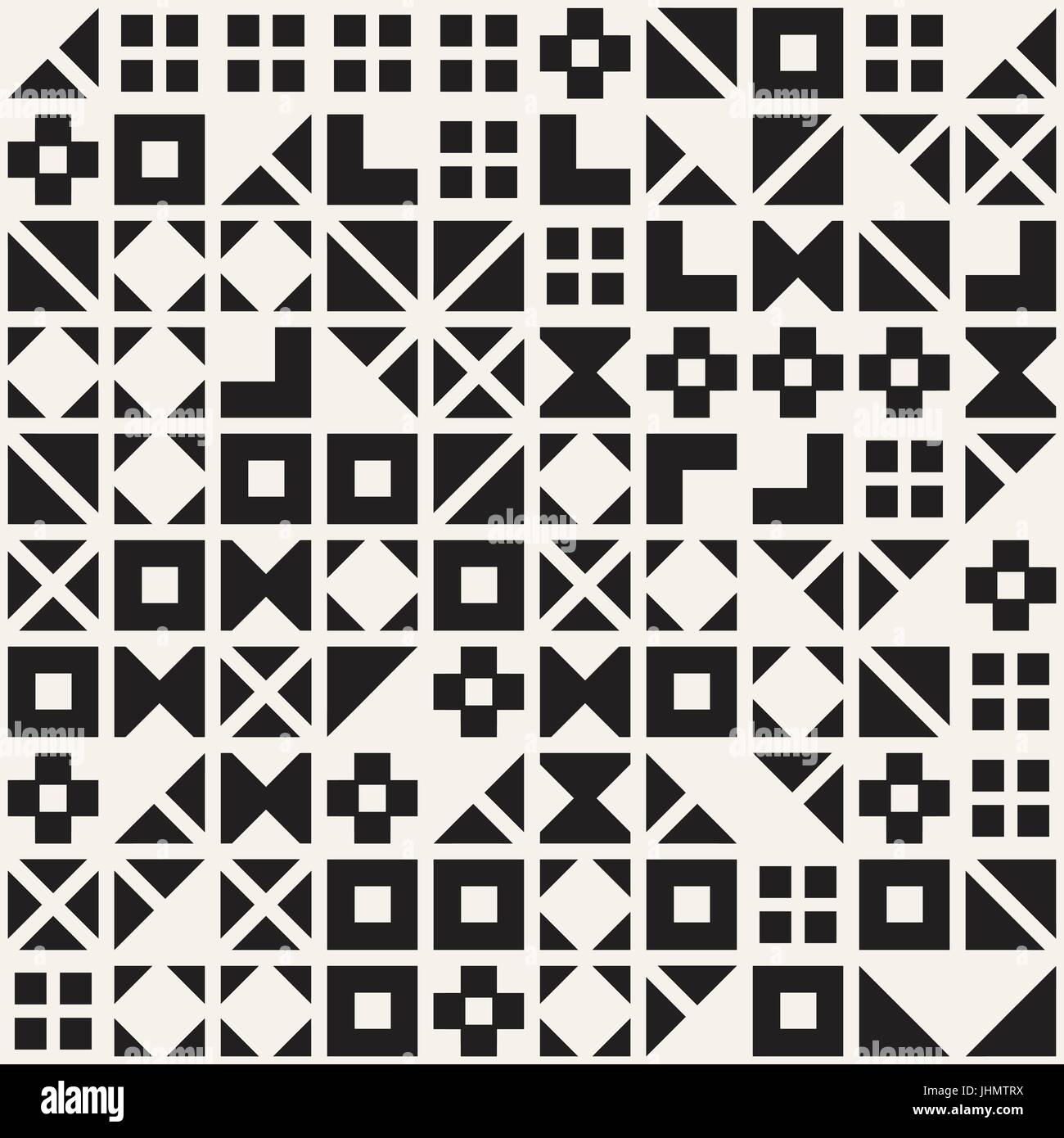 Vector random shapes seamless pattern. Modern stylish irregular texture ...