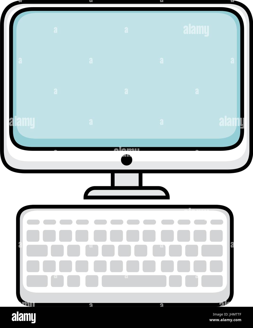 computer icon over white background vector illustration Stock Vector ...