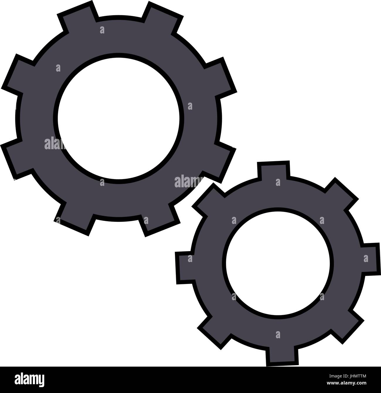gear wheels icon over white background vector illustration Stock Vector ...