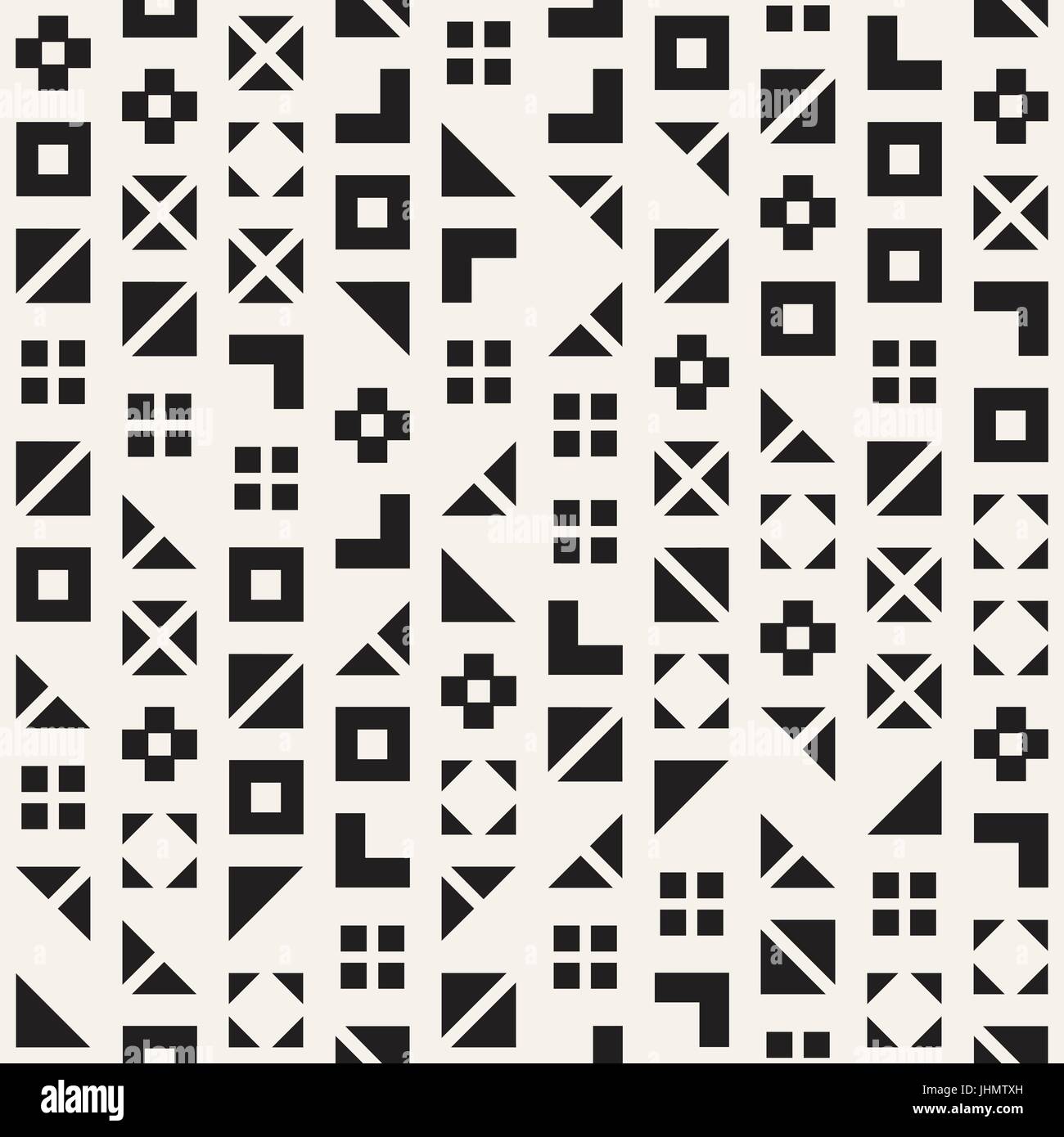 Vector random shapes seamless pattern. Modern stylish irregular texture ...