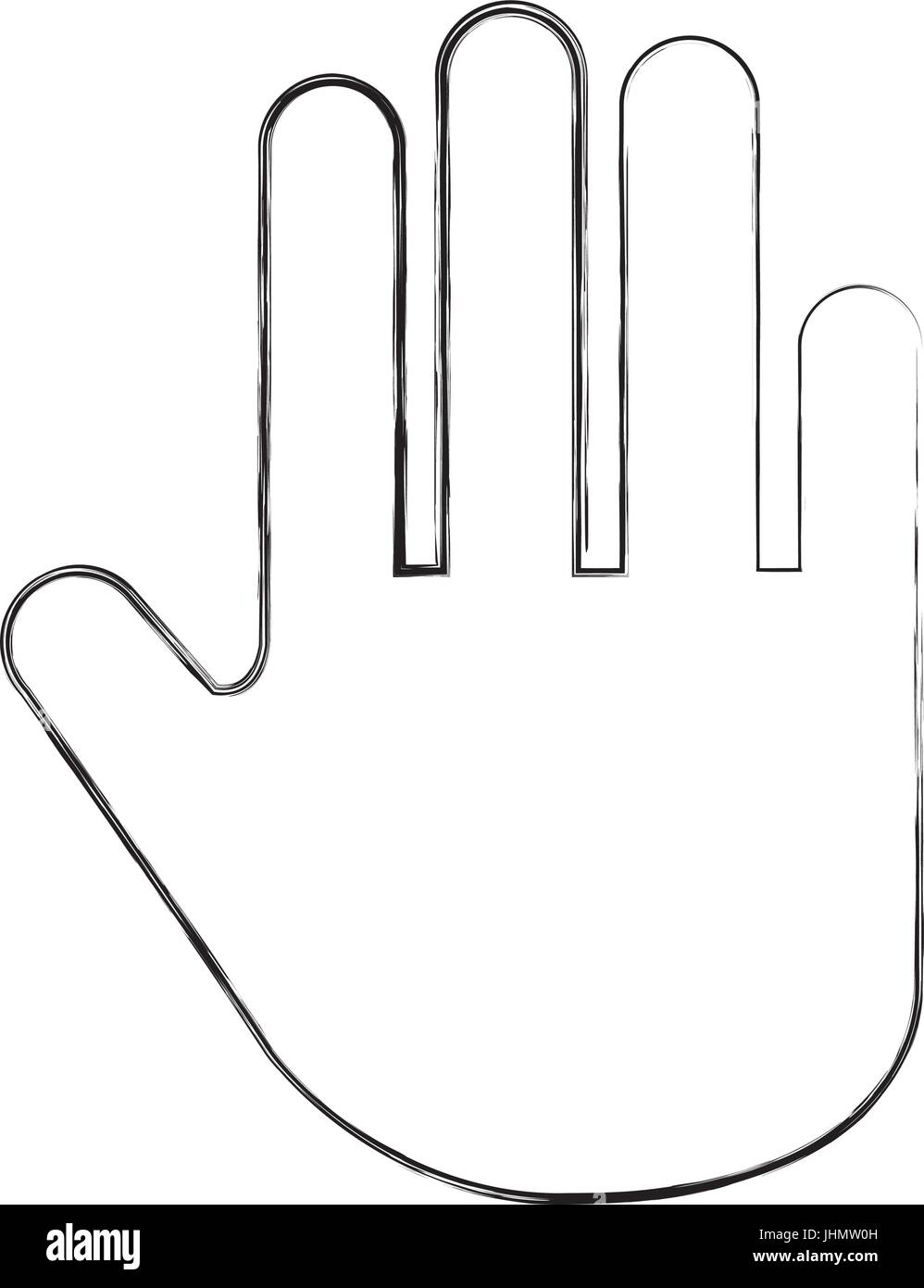 hand human stop icon Stock Vector Image & Art - Alamy