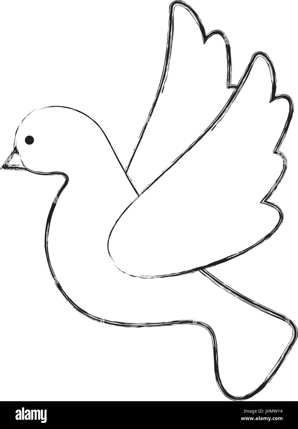 cute dove flying icon Stock Vector Image & Art - Alamy