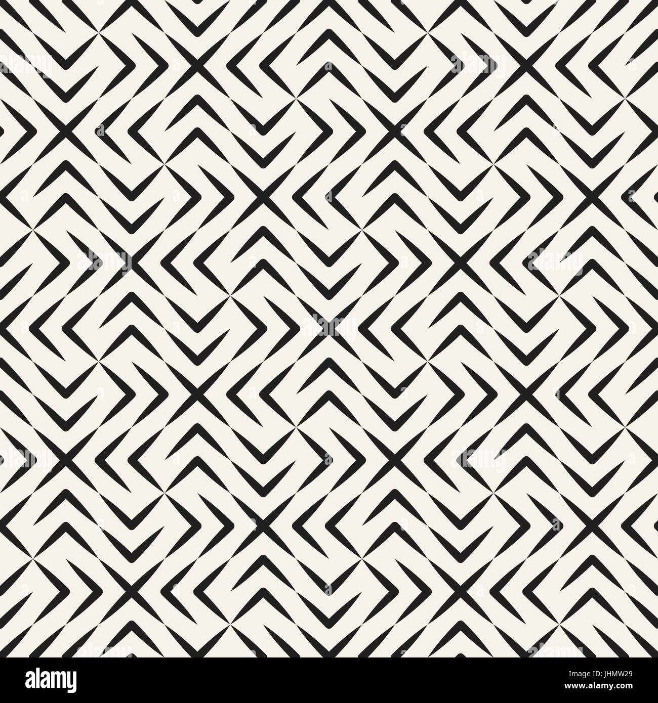 Vector seamless cross tiling pattern. Modern stylish geometric lattice ...