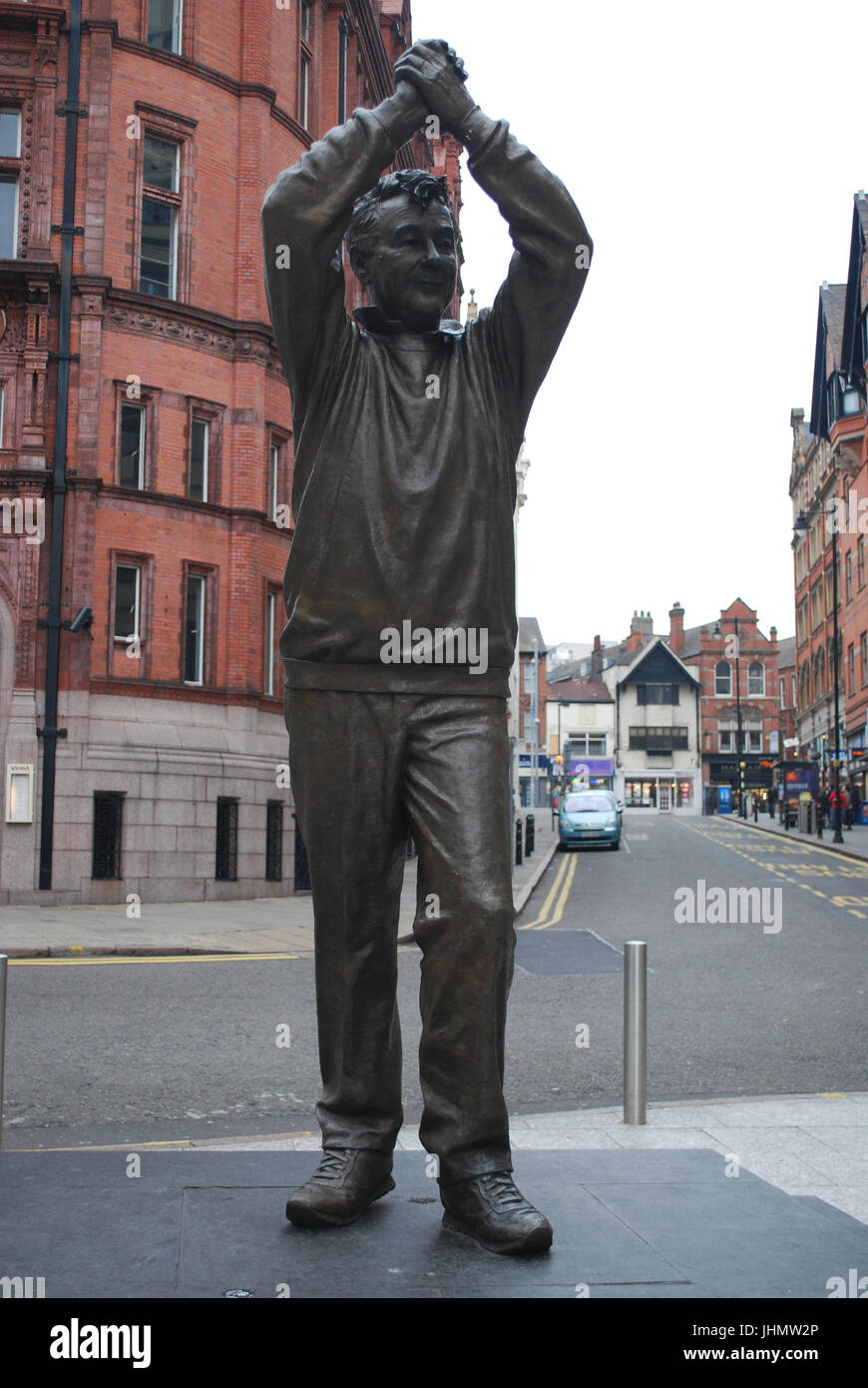 Statue of Brian Clough in Nottingham Stock Photo - Alamy