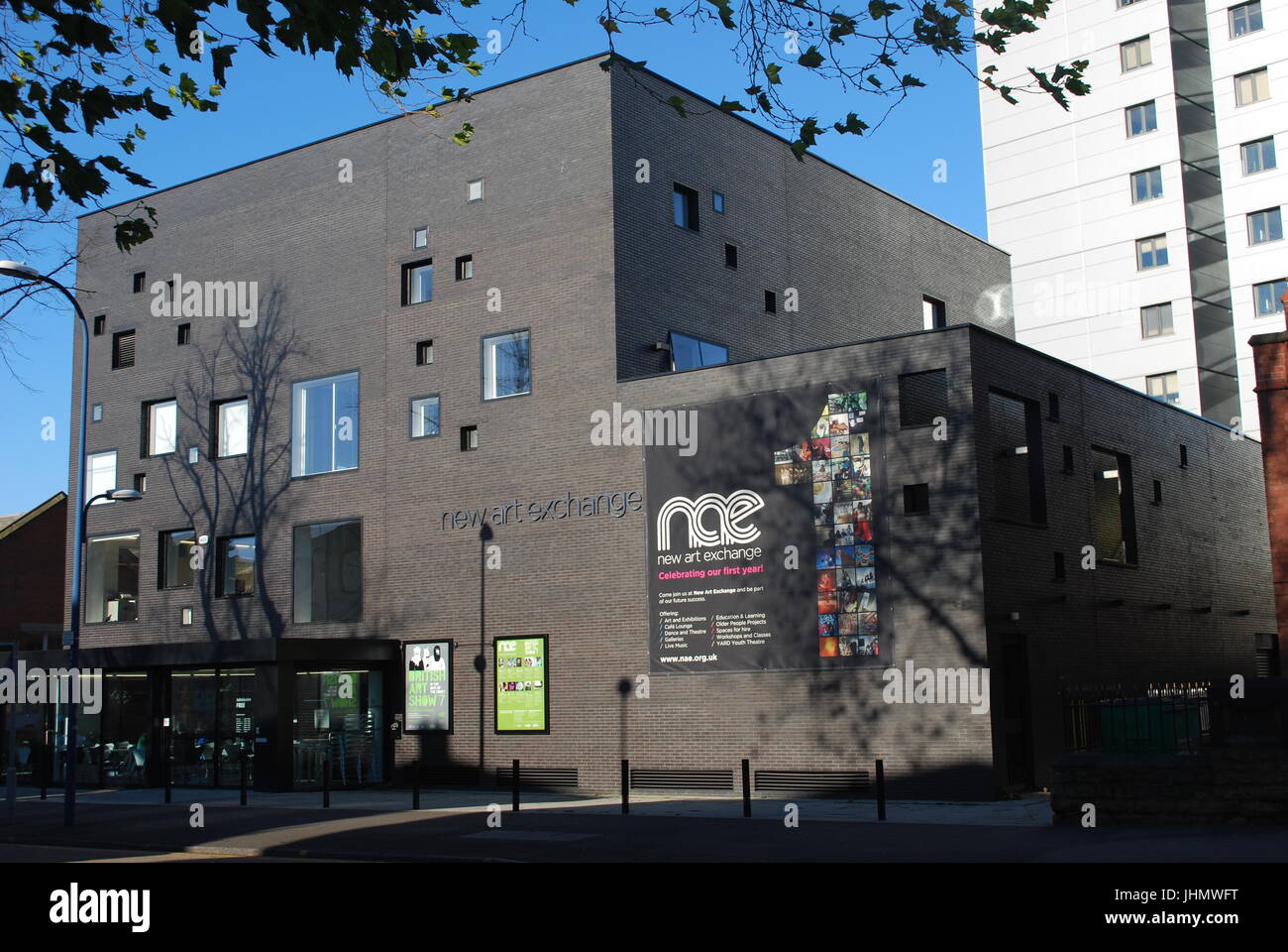 The New Art Exchange Gallery, Nottingham Stock Photo - Alamy