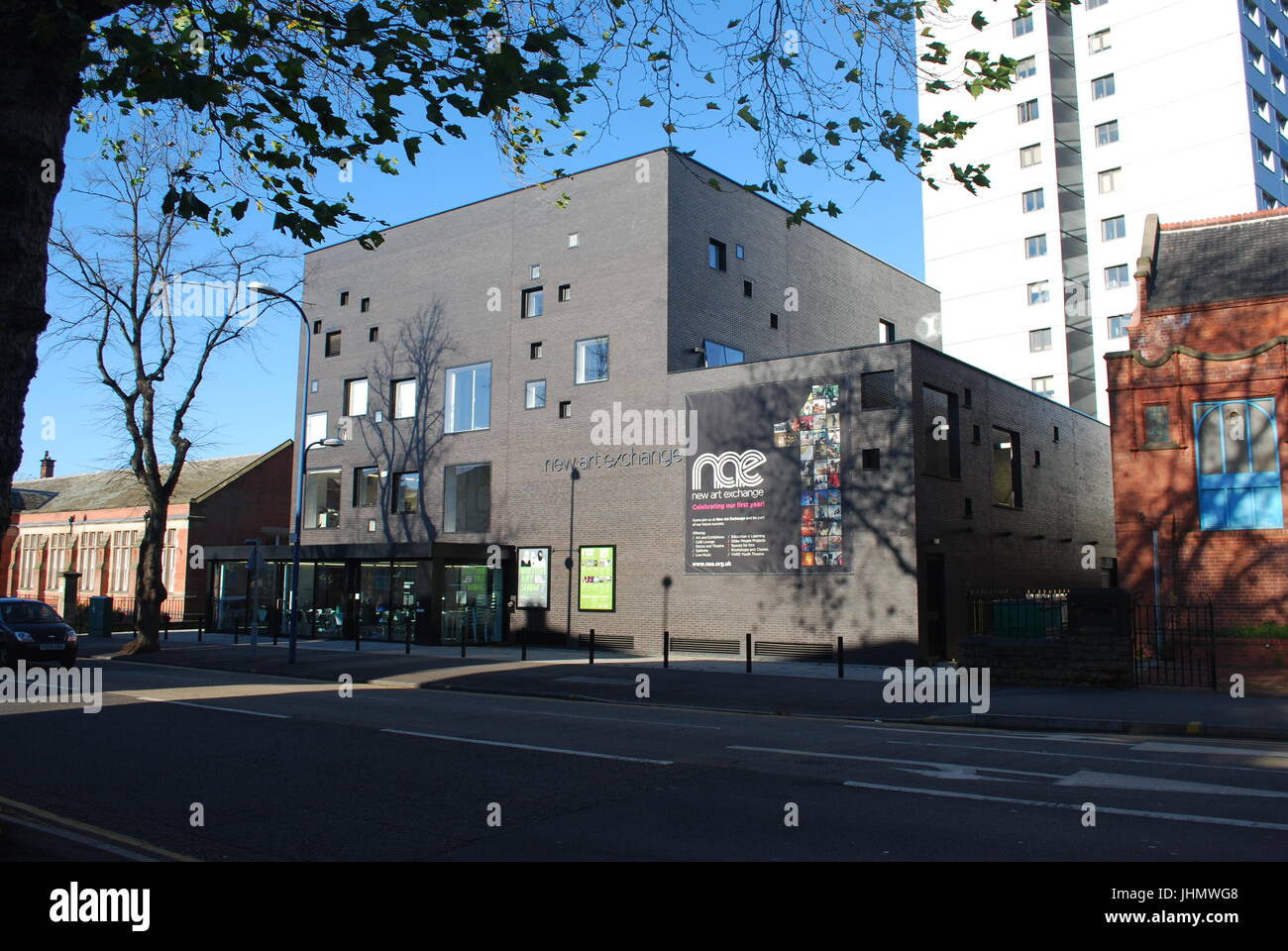 The New Art Exchange Gallery, Nottingham Stock Photo - Alamy