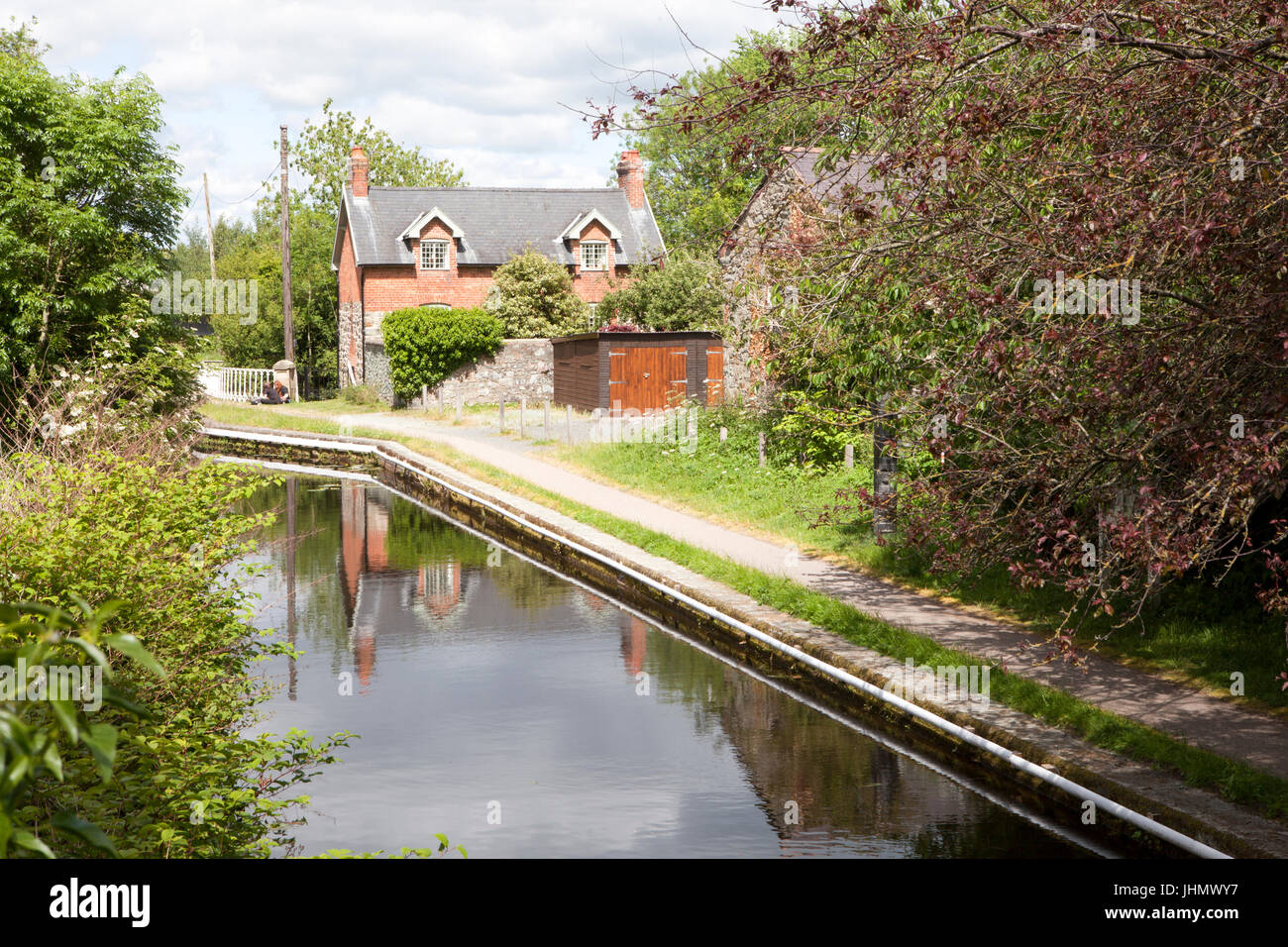 Montgomery Canal in Welshpool, Powys in Wales, United Kingdom Stock ...