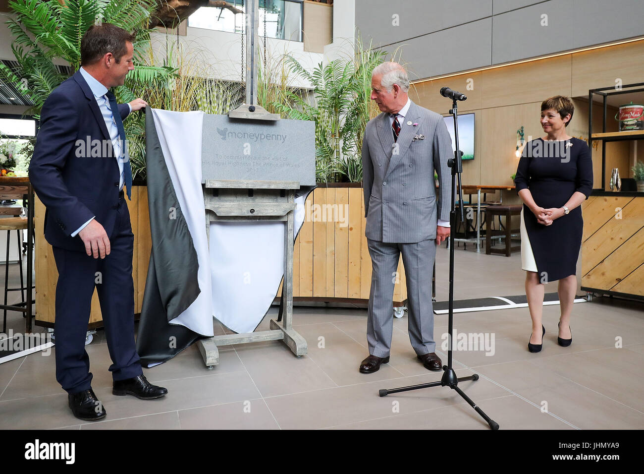 The Prince of Wales officially opens the headquarters of Moneypenny Ltd ...
