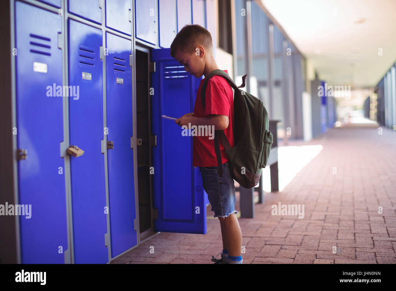 Open school locker hi-res stock photography and images - Alamy