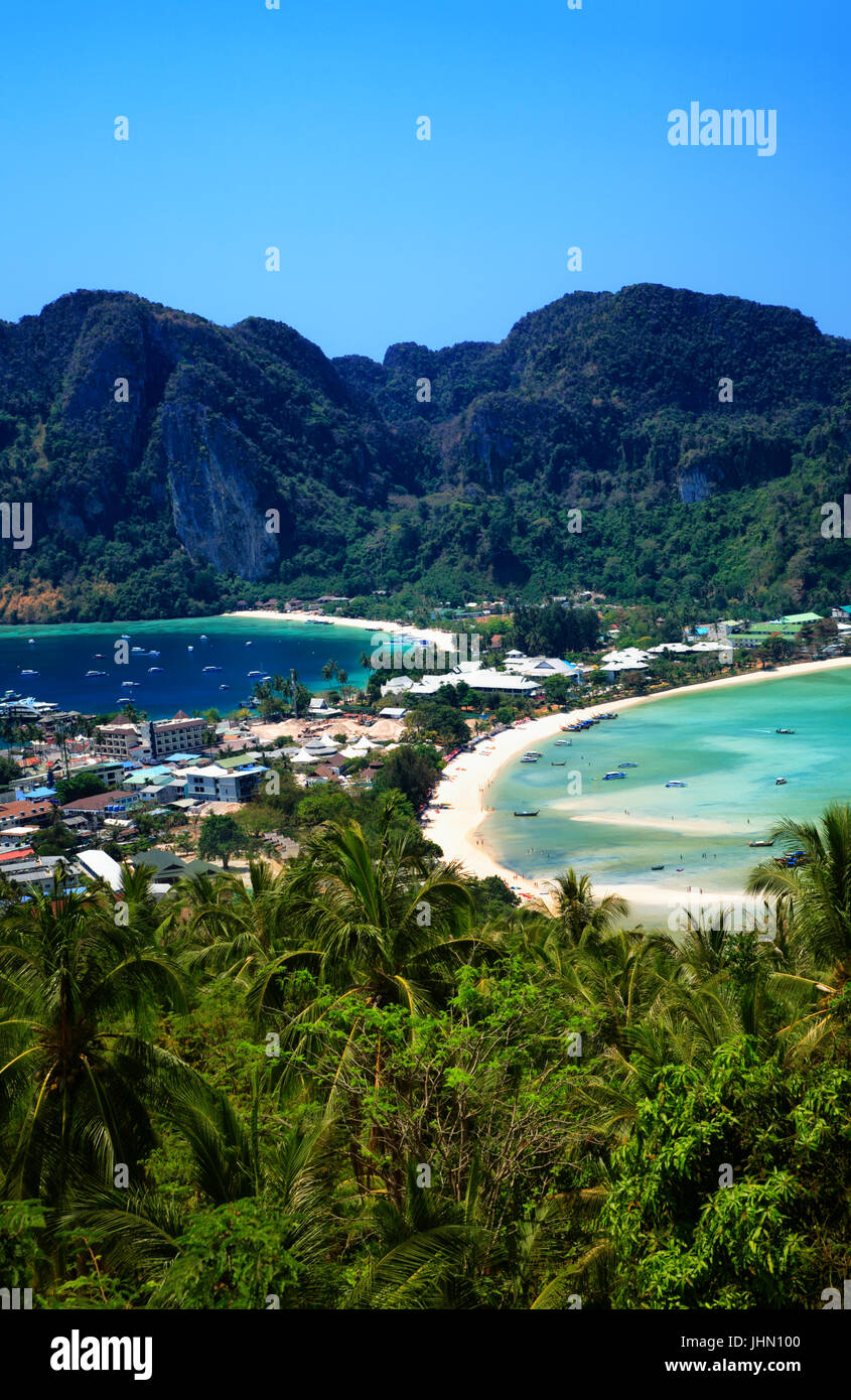 Ko Phi Phi Don Island, Tonsai Bay, Dalam Bay, Krabi province, Thailand ...