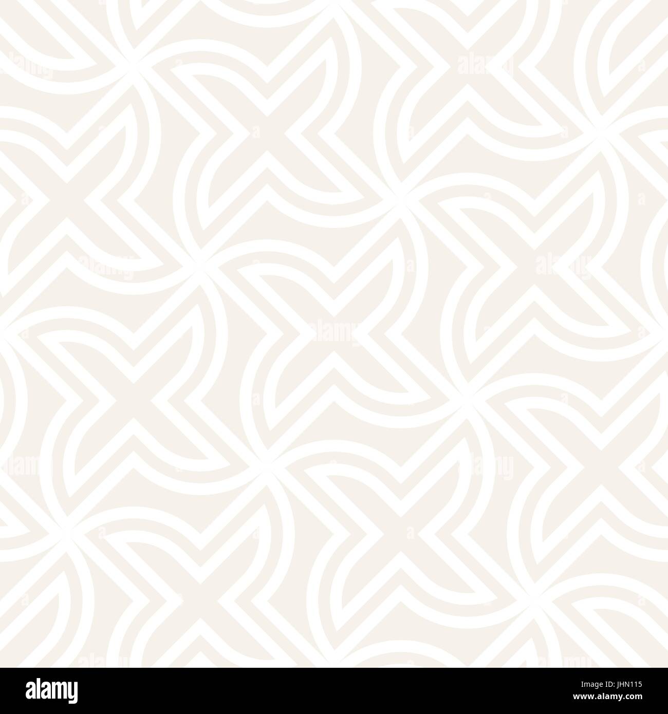 Vector seamless cross tiling pattern. Modern stylish geometric lattice ...