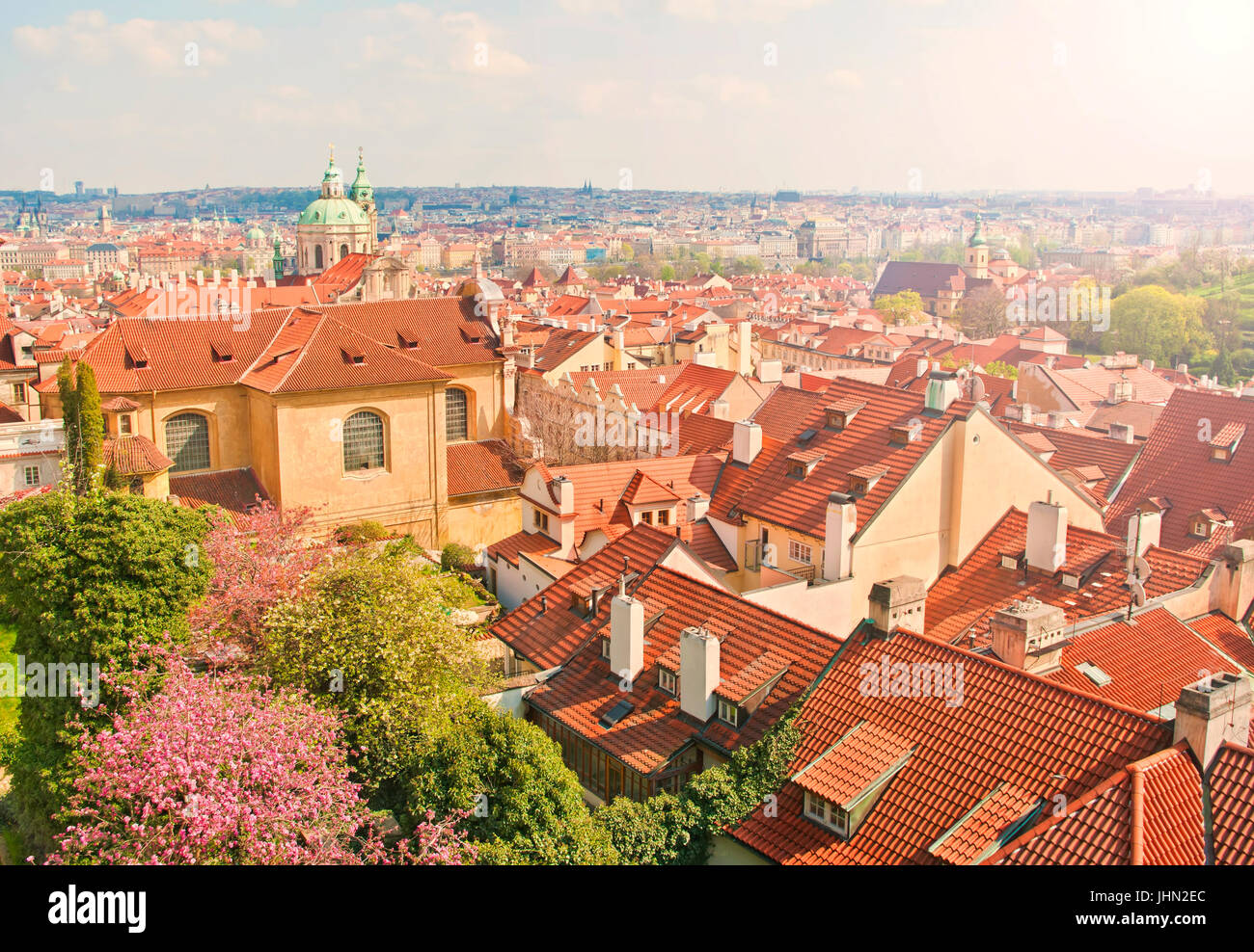Spring prague panorama from hi-res stock photography and images - Alamy