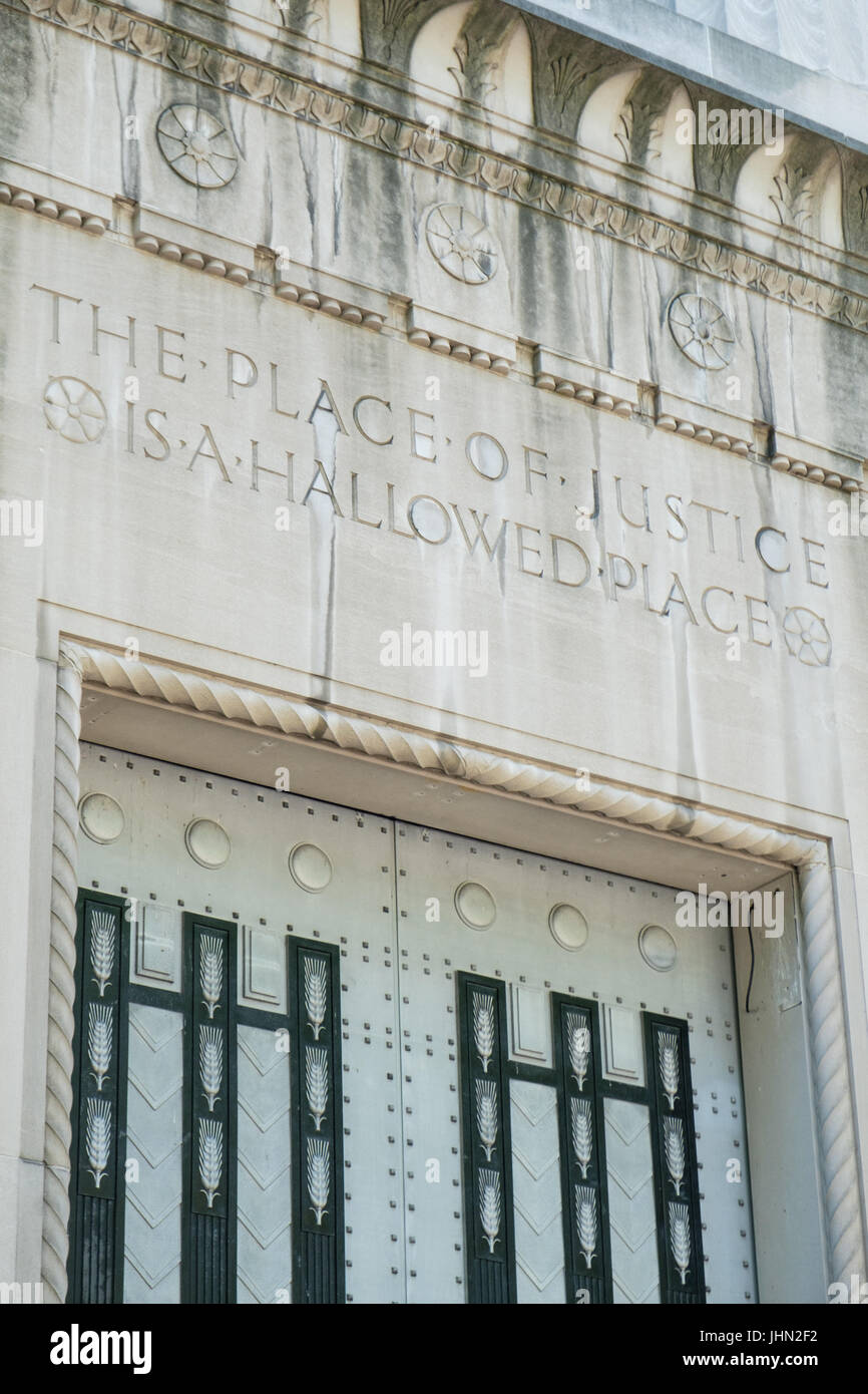The Place of Justice is a Hallowed Place quote on the Department of ...