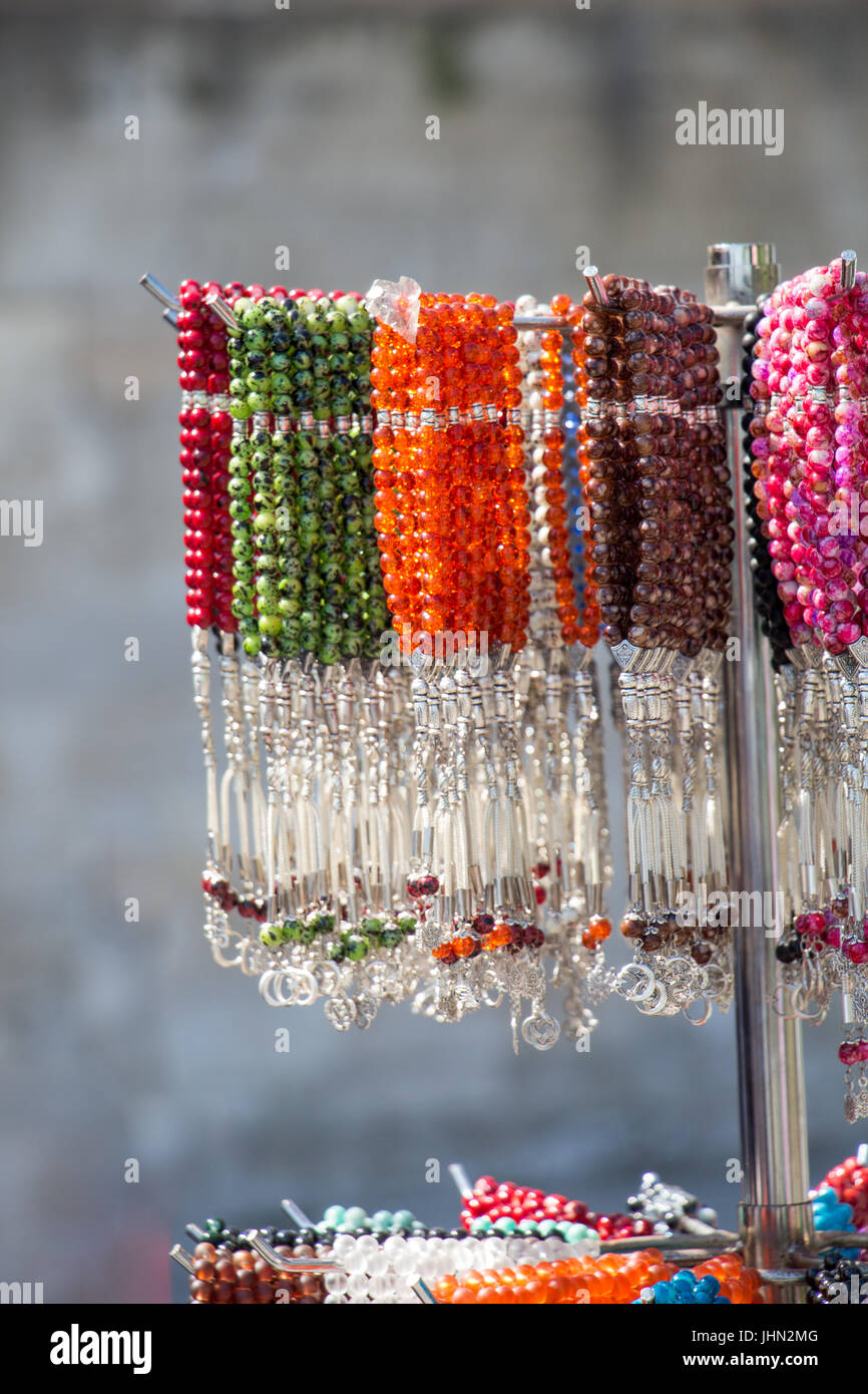 Set of praying beads of various colors Stock Photo - Alamy
