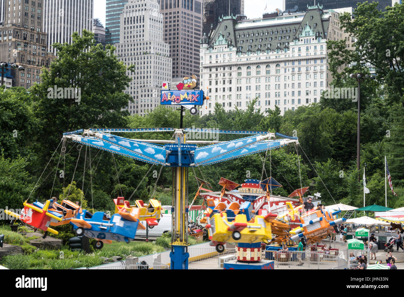 Victorian gardens amusement park in central park hi-res stock ...