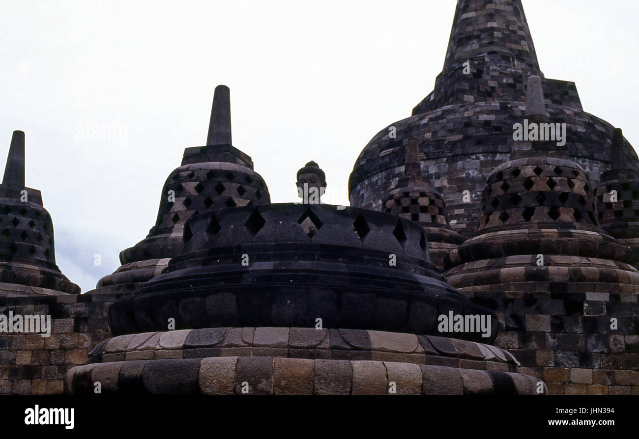 Borobudur; Great Temple; Hindu Buddhist; Central Java; Indonesia Stock ...
