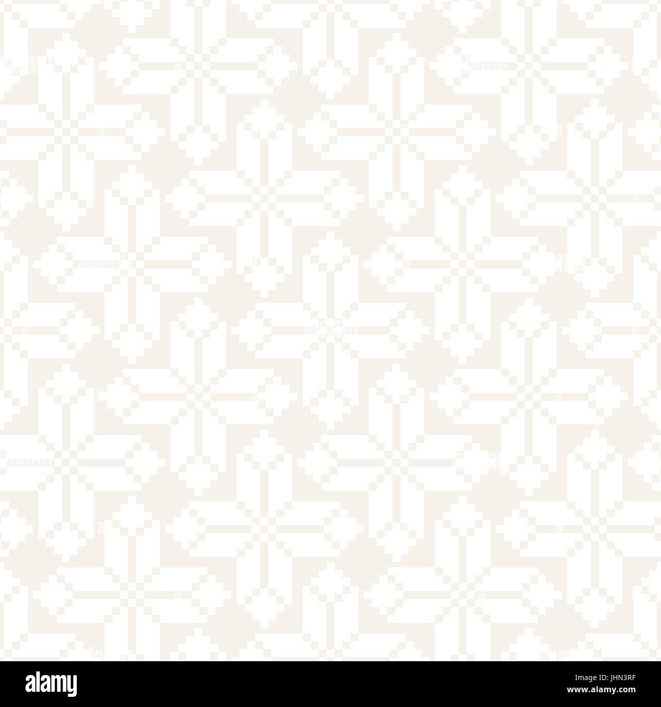 Vector seamless cross tiling pattern. Modern stylish geometric lattice ...