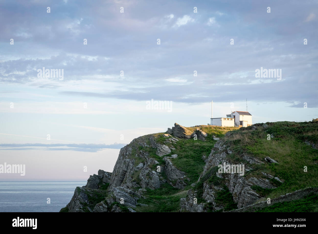 The Coastguard Station at Prawle Point in East Prawle, Devon Stock ...