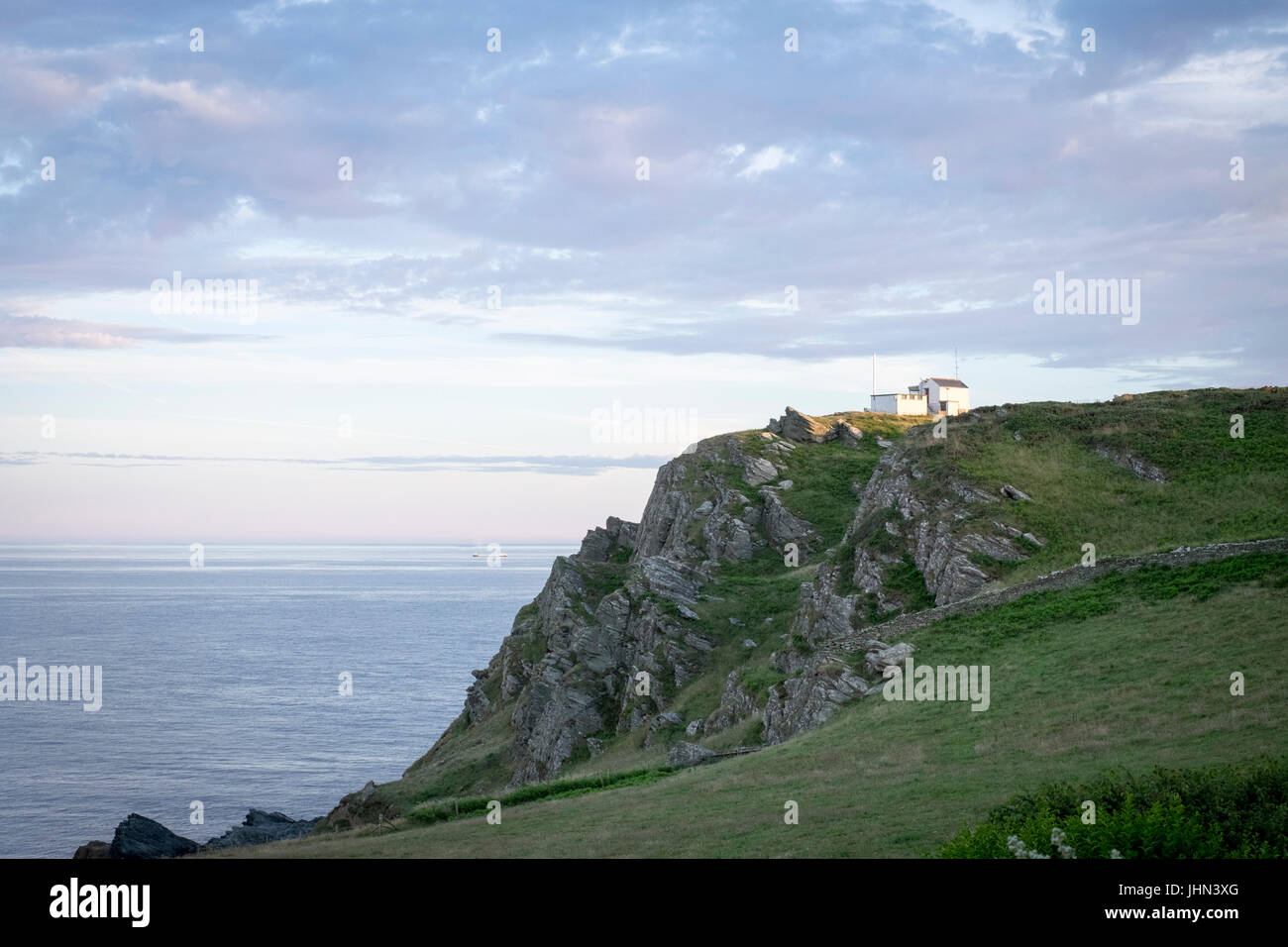 The Coastguard Station at Prawle Point in East Prawle, Devon Stock ...